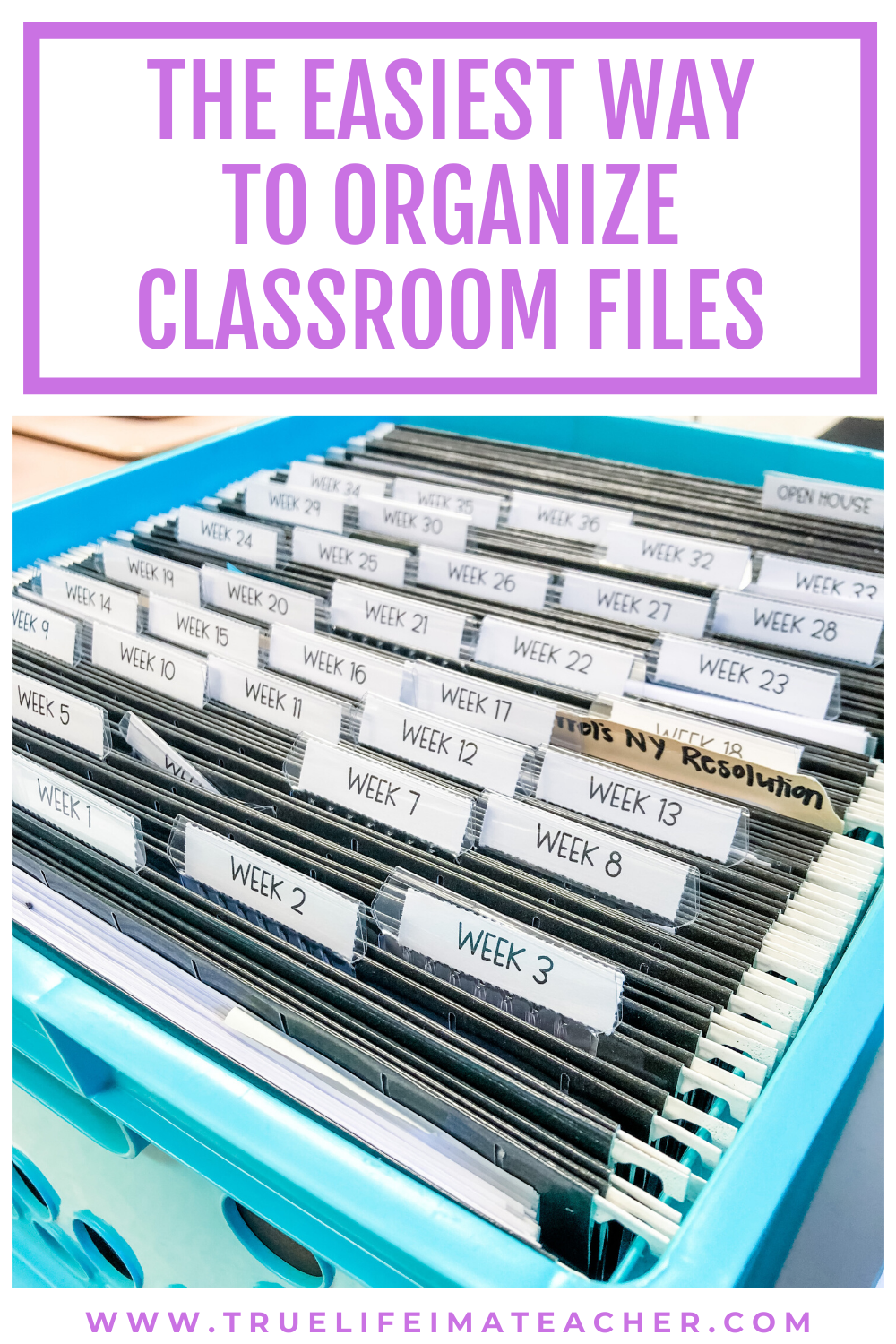 The Easiest Way to Organize Classroom Files | True Life I'm a Teacher